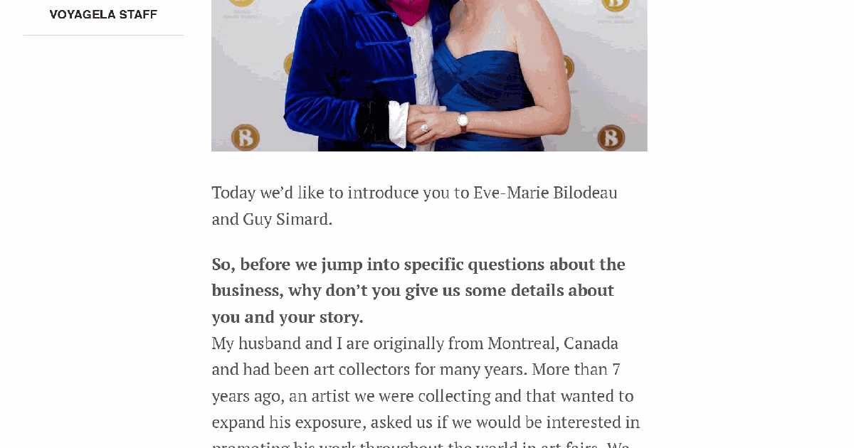 Meet Eve-Marie Bilodeau Guy Simard Simard Bilodeau Contemporary ...